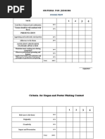 Food Tasting Rubrics | PDF