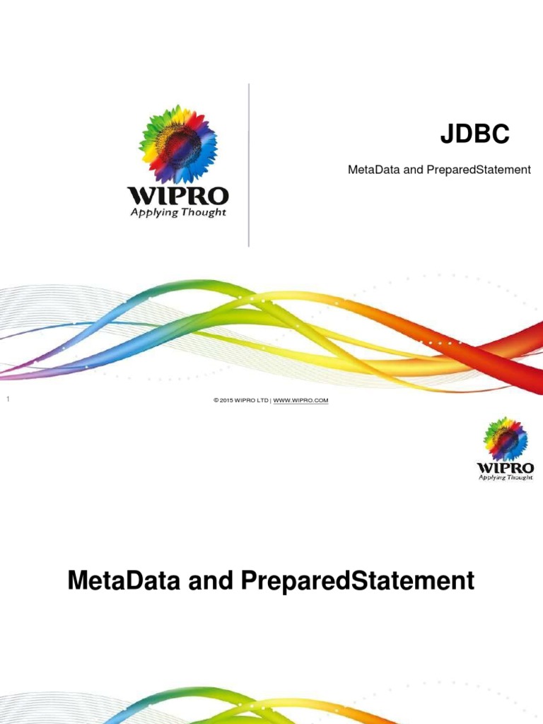 JDBC-4 MetaData and PreparedStatement | PDF | Data Type | Variable ...