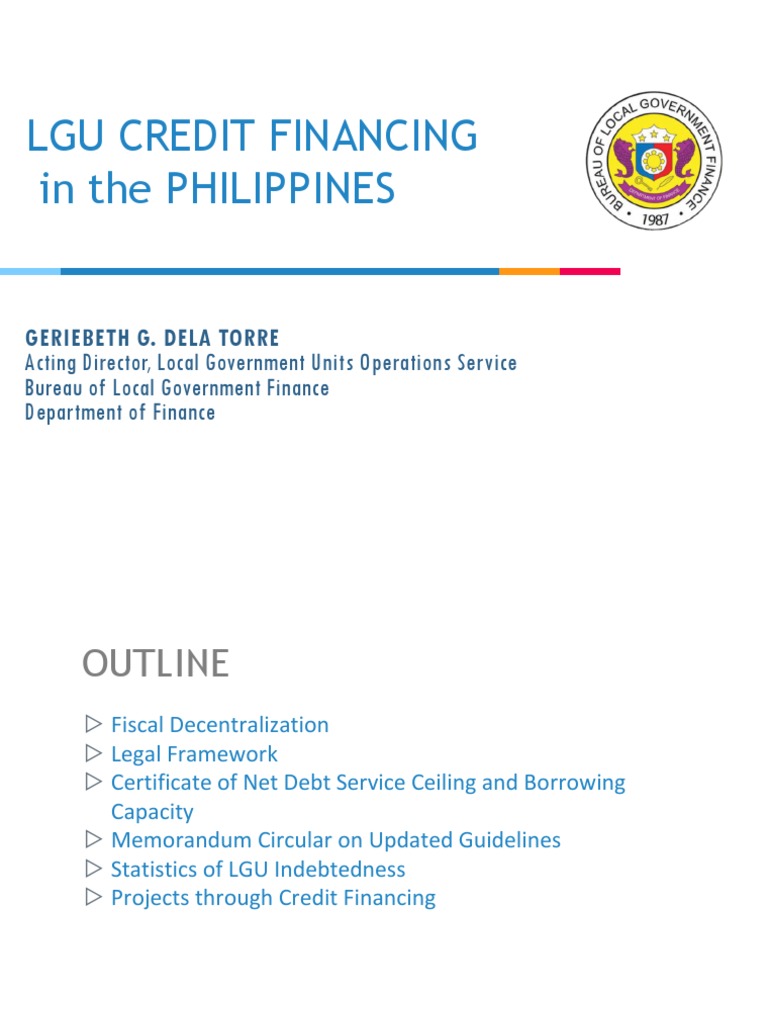 Lgu Credit Financing Pdf Debt Public Finance