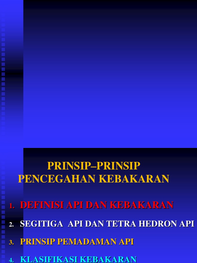 Teori API & Metode Pemadaman | PDF