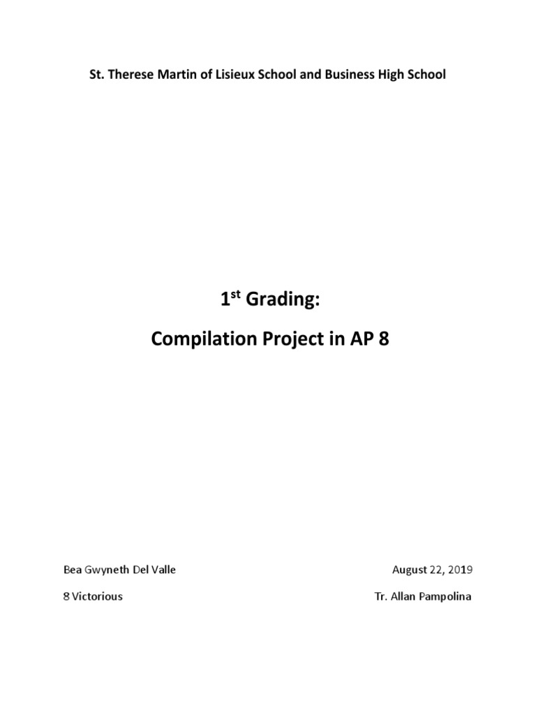 1st Grading Compilation | PDF