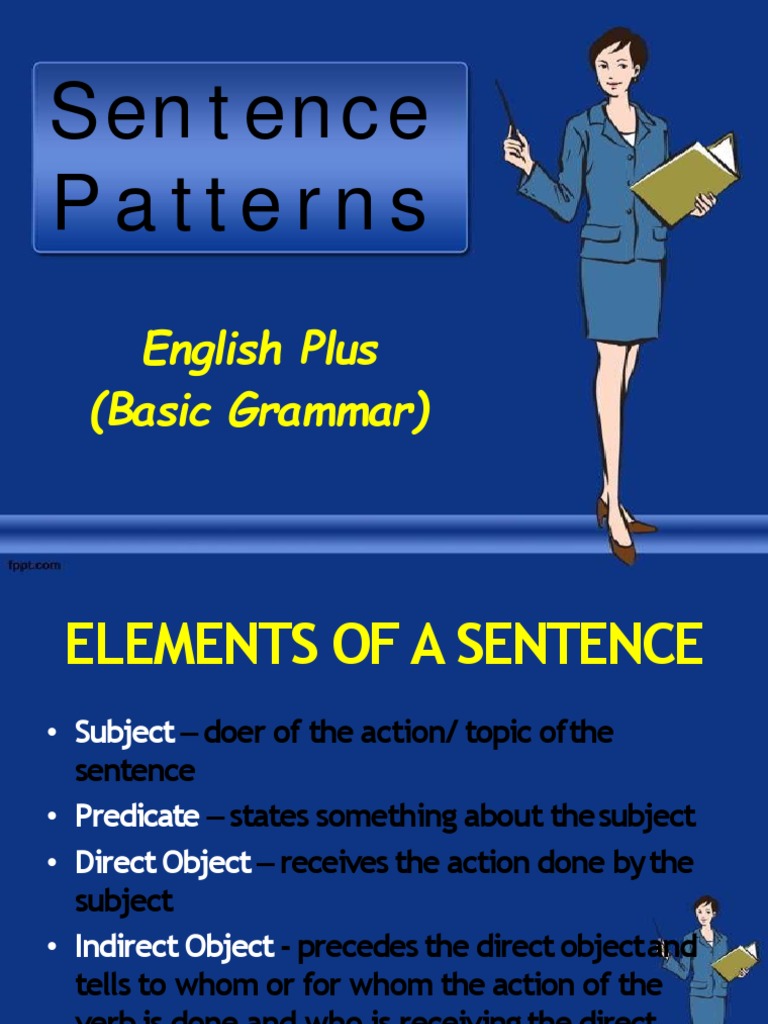 Sentencepatterns 121001045346 Phpapp02 | PDF | Verb | Subject (Grammar)