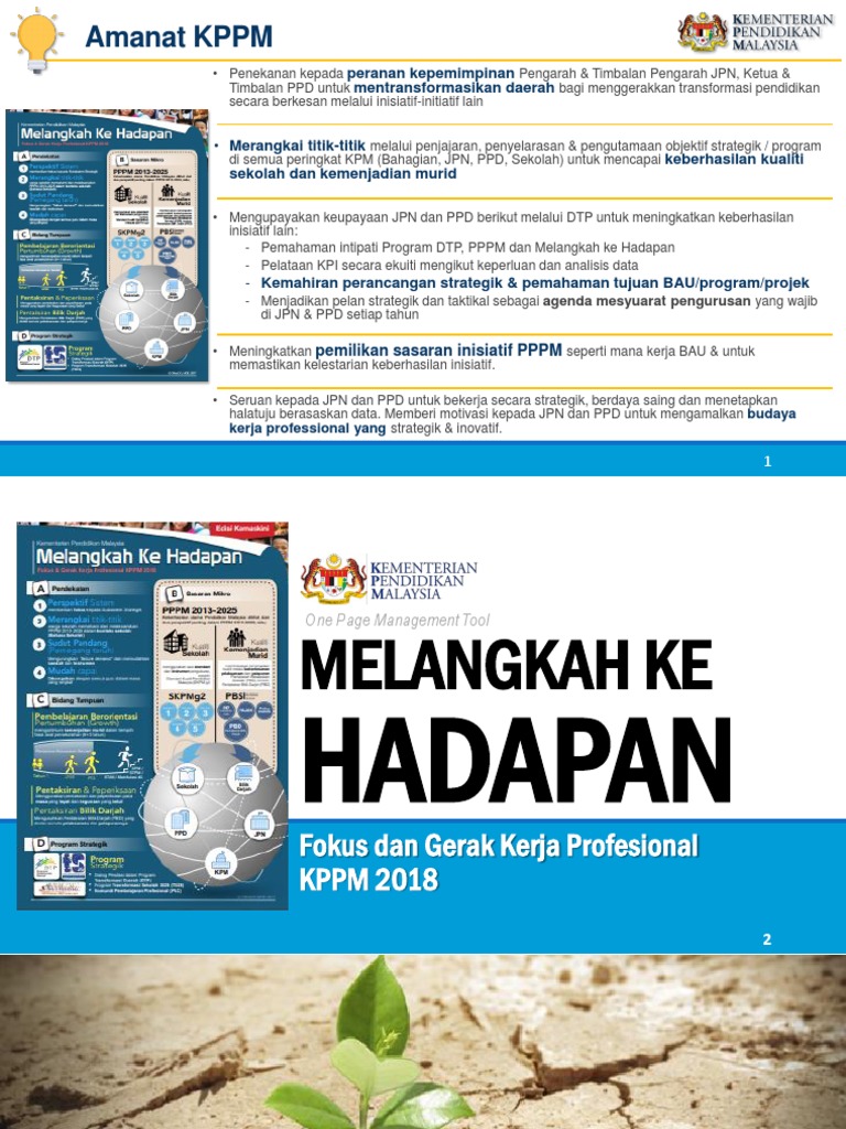 Slide KPM Melangkah Ke Hadapan-1 | PDF