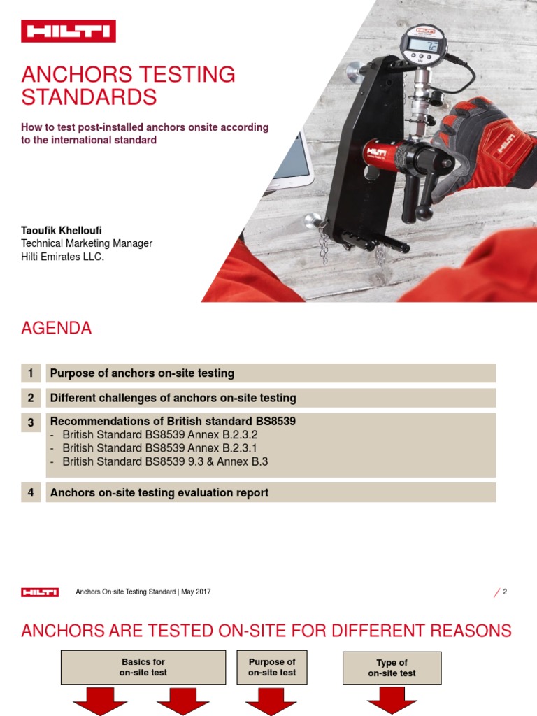 Anchors Testing Standards PDF | PDF | Building Engineering | Evaluation