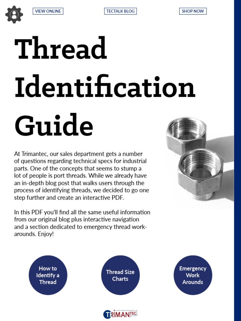 Thread Identification Guide Trimantec | PDF | Mechanical Engineering ...