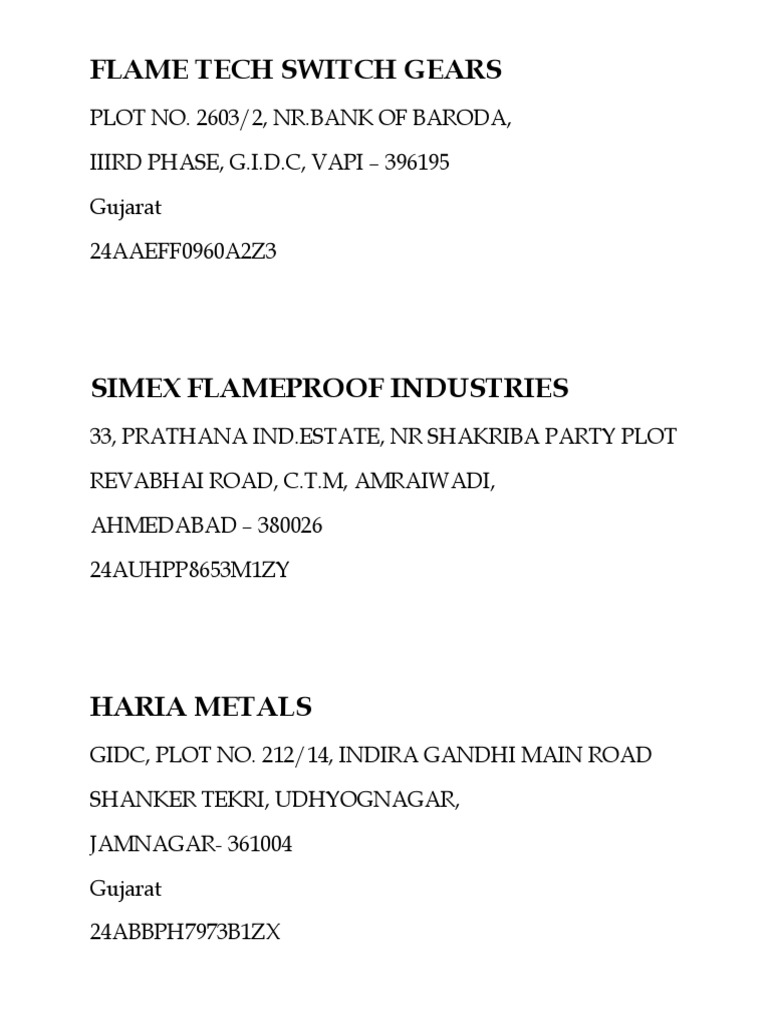 Flame Tech Switch Gears | PDF