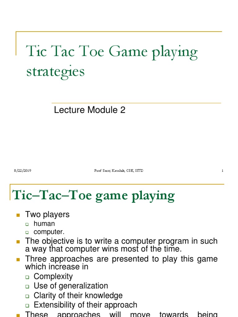 Program For Tic Tac Toe Game | PDF | Array Data Structure | Areas Of ...