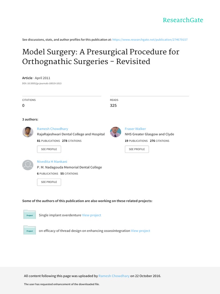 Mock Surgery | PDF | Surgery | Dentistry Branches