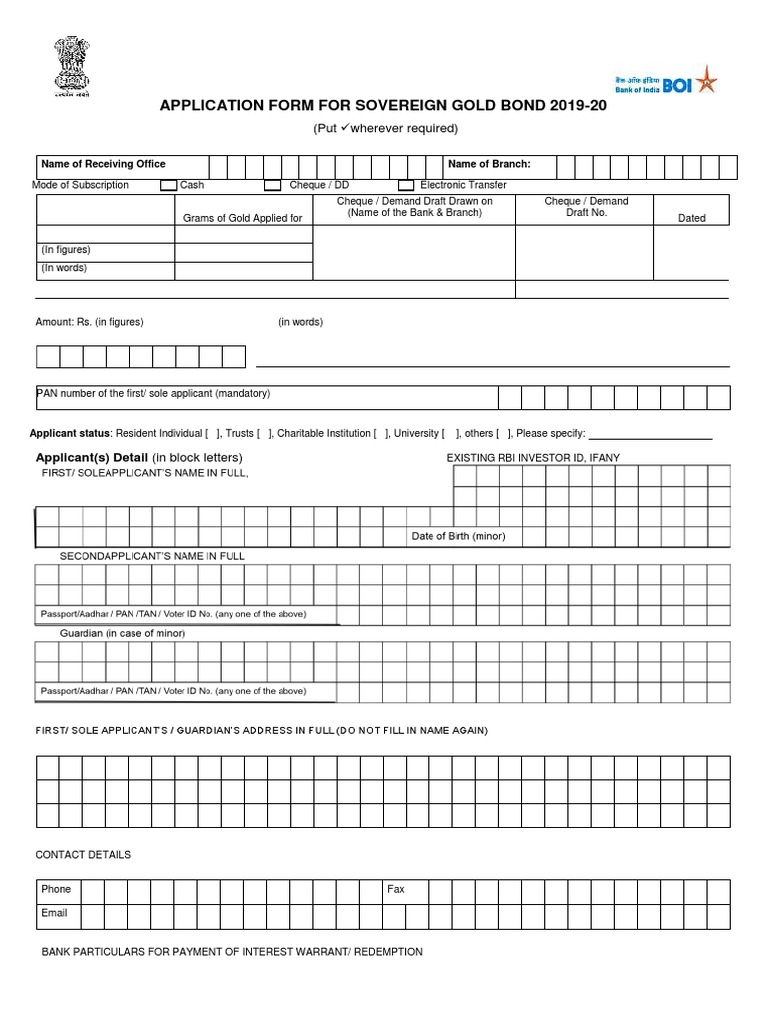 Form A Application Form | PDF | Bonds (Finance) | Cheque