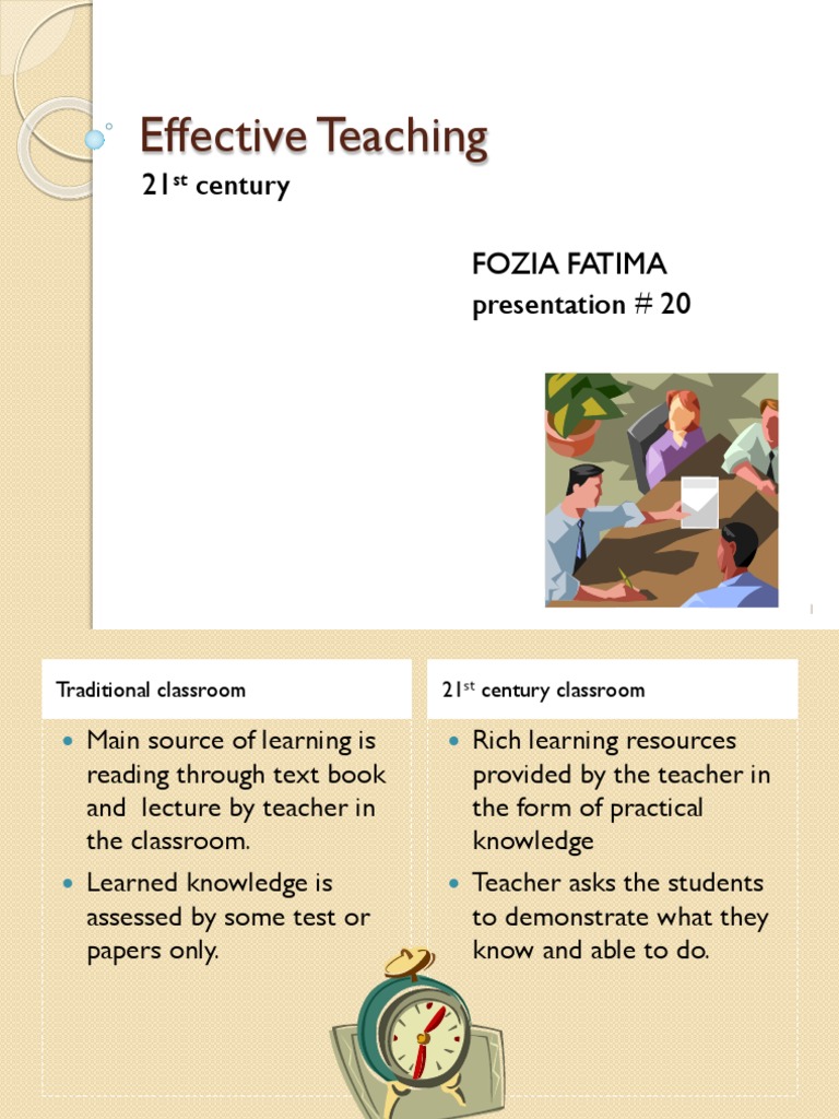 Effective Teaching | PDF | Teachers | Classroom