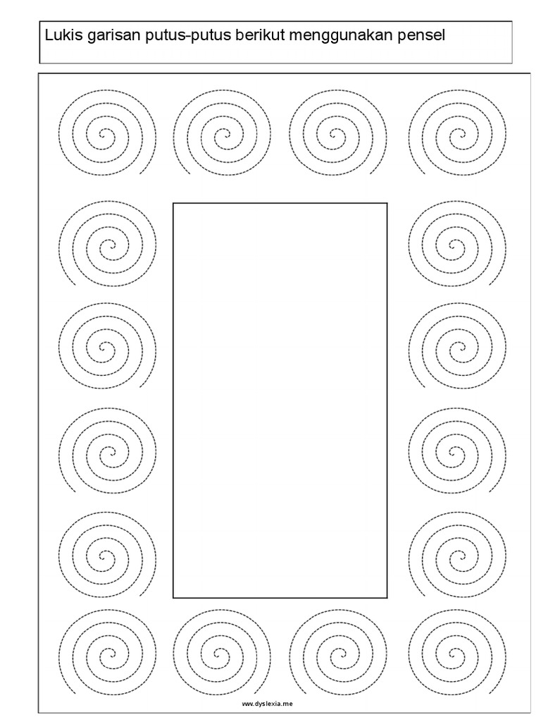 Lukis Garisan Putus-Putus Berikut Menggunakan Pensel: WW - Dyslexia.me ...