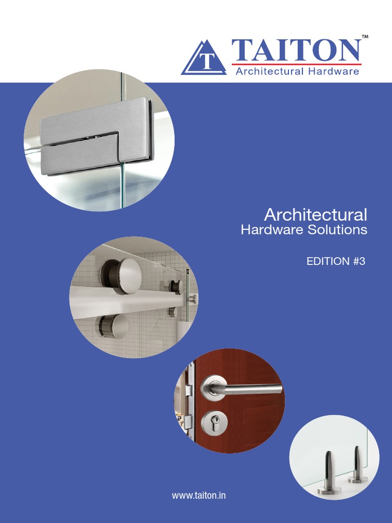 Taiton Architectural Hardware Overview | PDF | Door | Wall