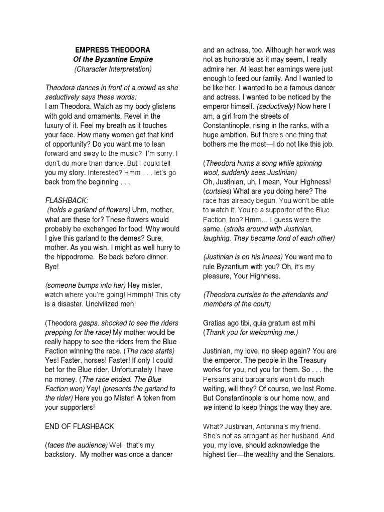 The Rise and Rule of Empress Theodora: From Dancer on the Streets to ...