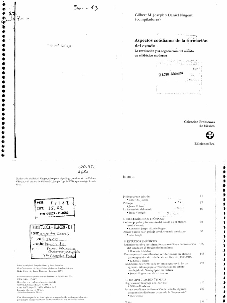 Hegemonia y Lenguaje Contencioso - William Roseberry | PDF | Antonio ...