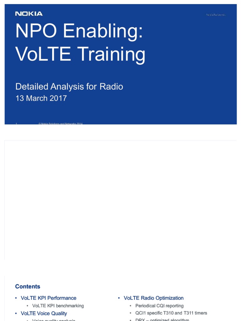 Nokia Voltetraining2017 Nampptx | PDF | Session Initiation Protocol ...