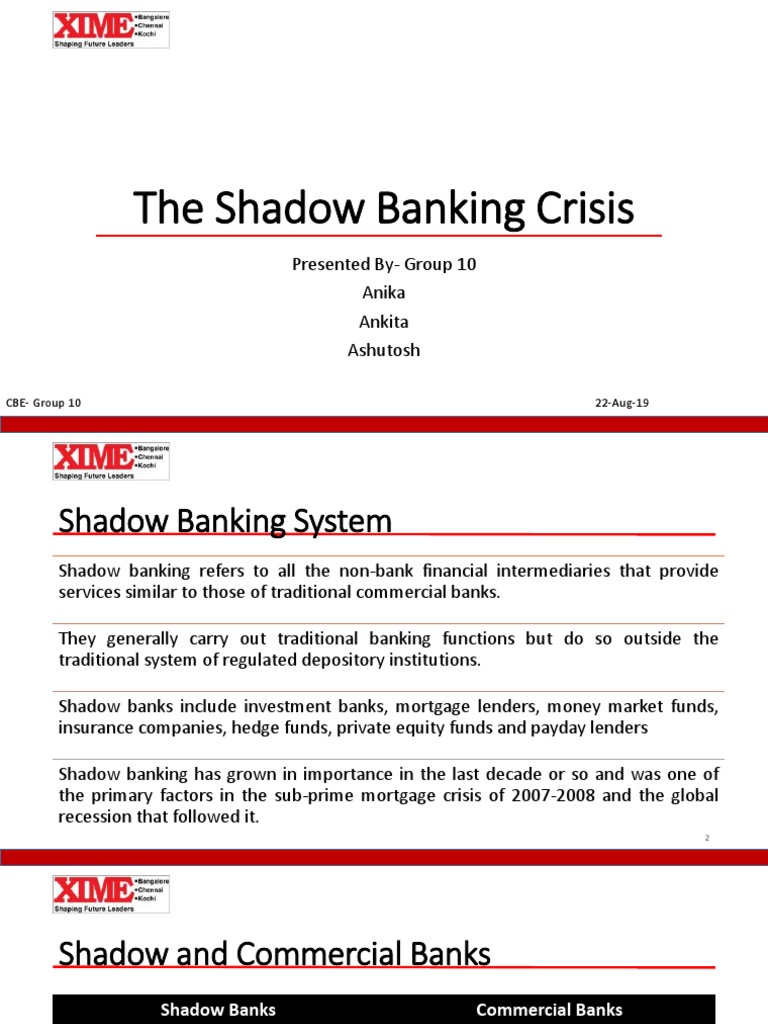 The Shadow Banking Crisis | PDF | Shadow Banking System | Financial ...