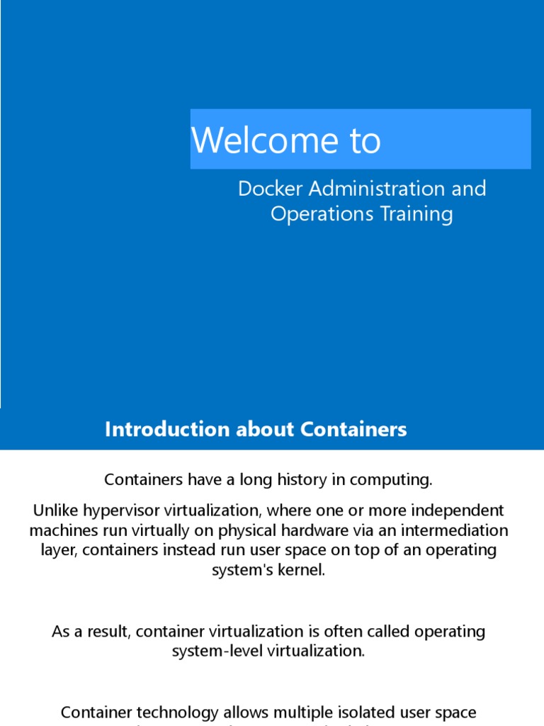 Docker PPT 1 | Download Free PDF | Virtual Machine | Linux