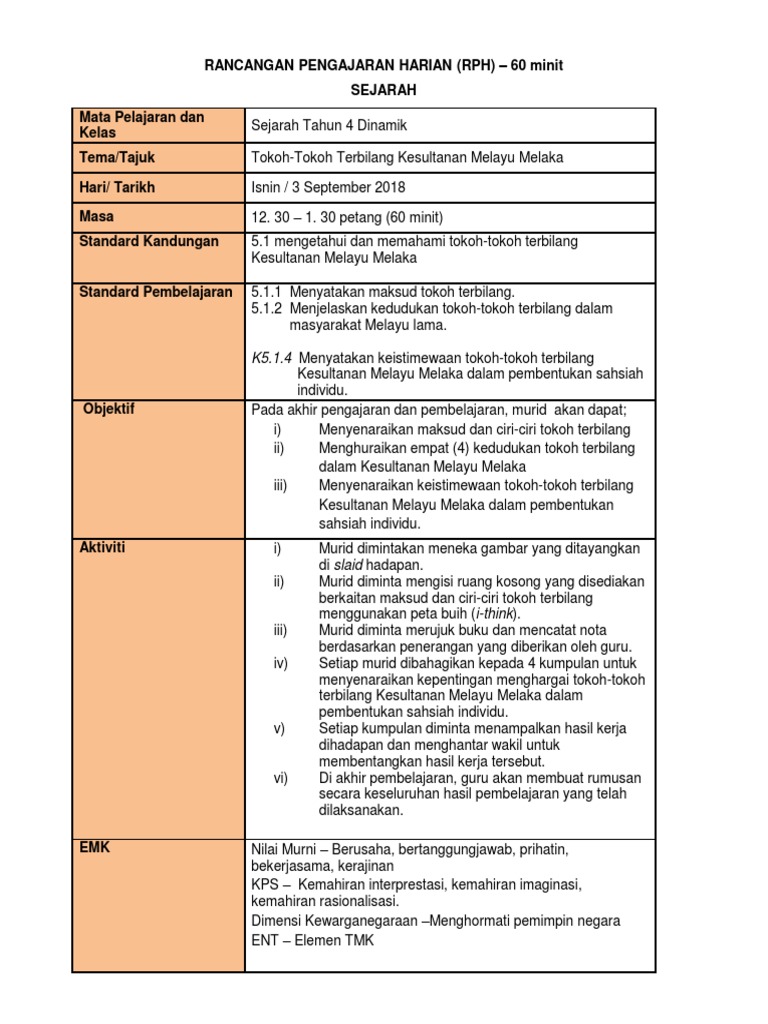 M3.RPH T4 Tokoh Terbilang | PDF