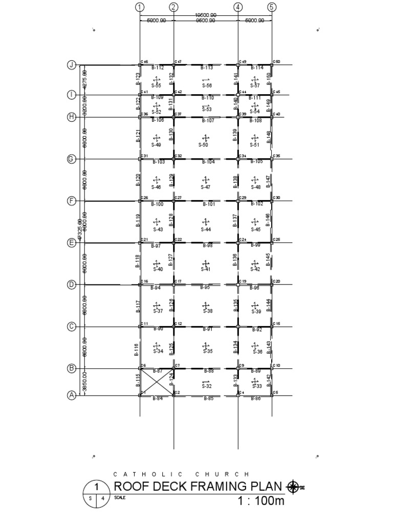 Roof Deck Framing Plan 1: 100m: C50 C49 C47 C46 | PDF