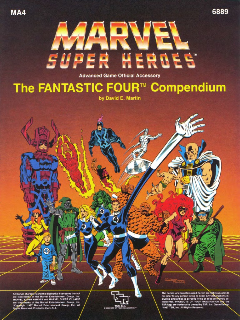 TSR Marvel RPG Fantastic 4 Compenduom PDF | PDF