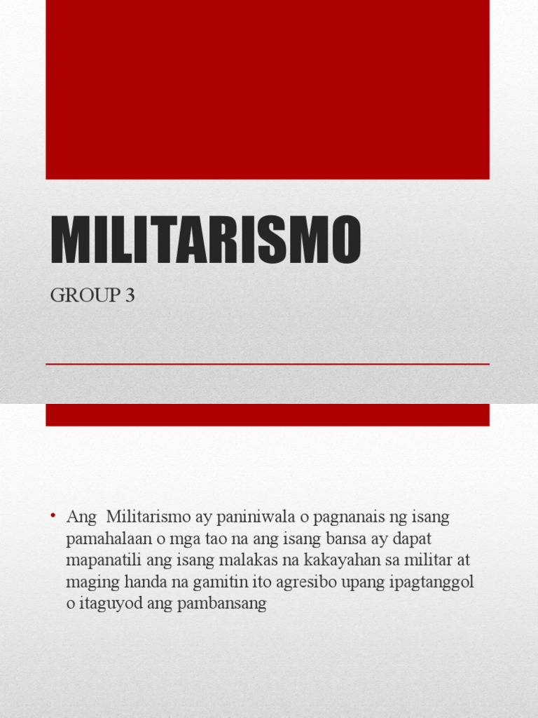 Militarismo | PDF