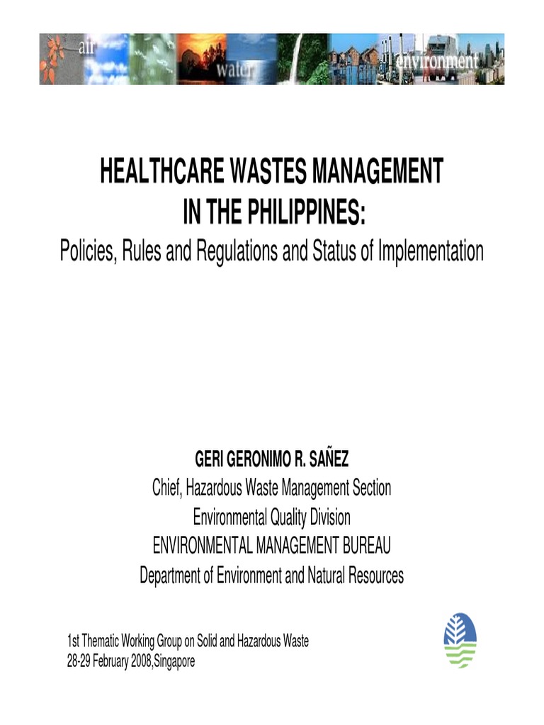 Health Care Waste Management | PDF | Waste Management | Hazardous Waste