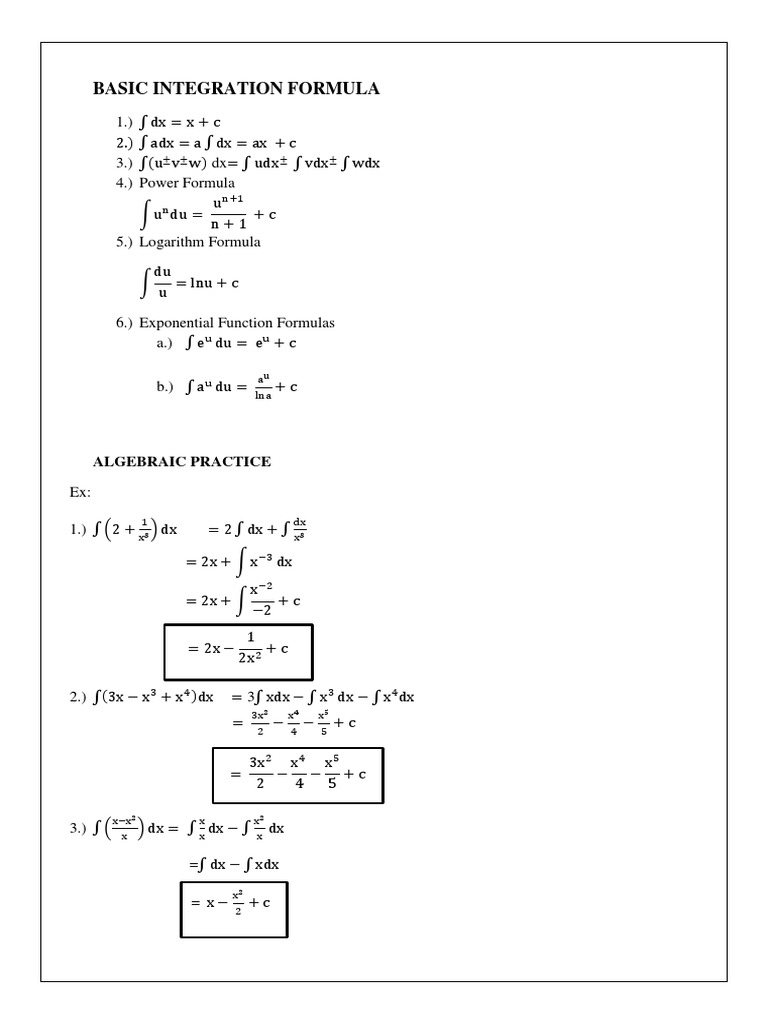 Integral | PDF