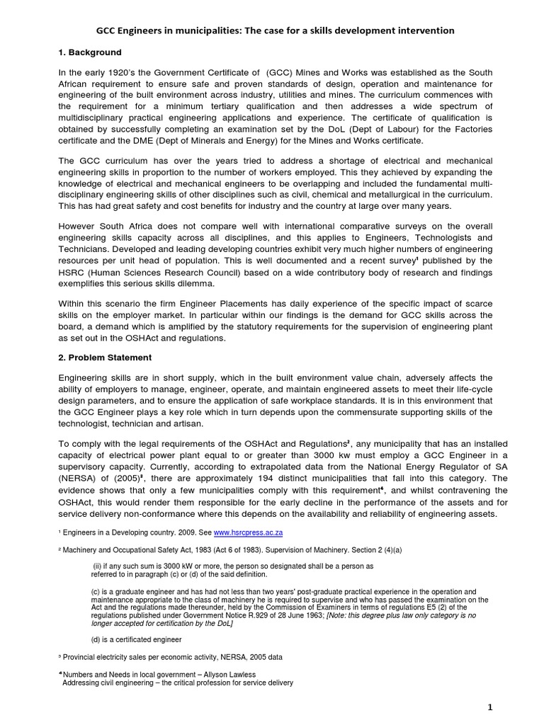 Summary Report GCC Training Rev3 | PDF | Engineering | Curriculum