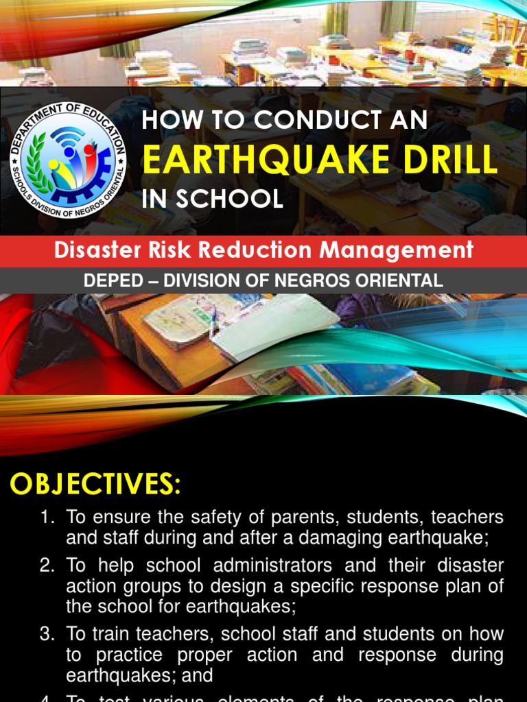 Earthquake Drill Guide for Schools | PDF | Emergency Management ...