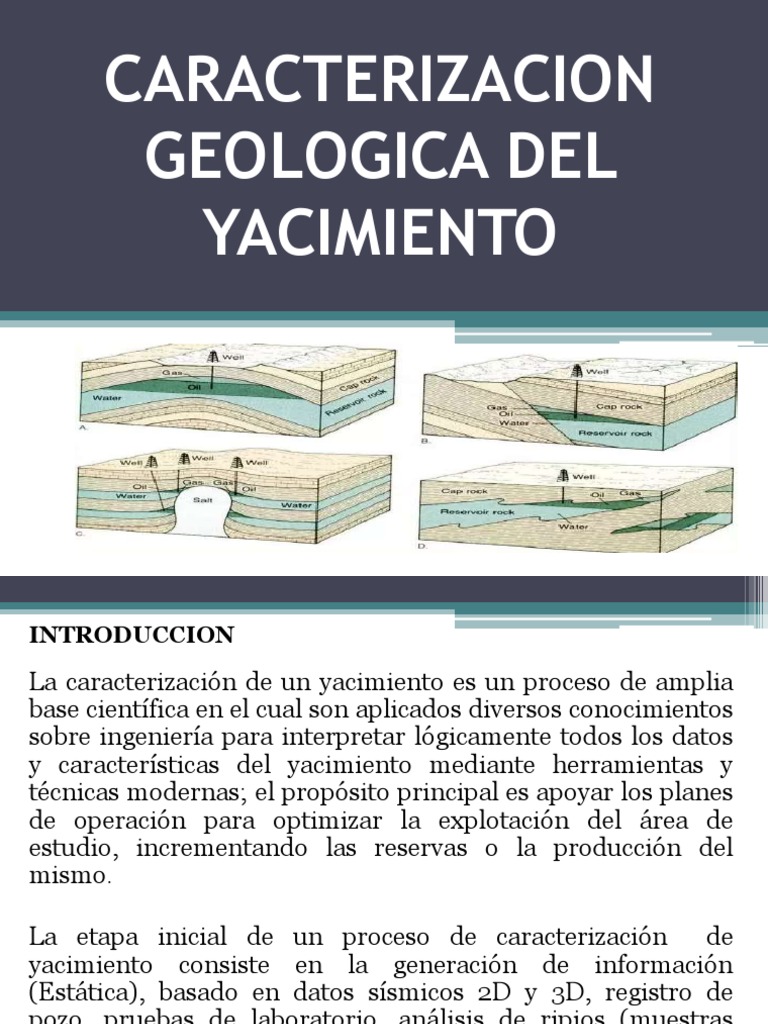 Unidad 3 Caracterizacion Geologica Del Yacimiento | PDF | Depósito de petróleo | Geología