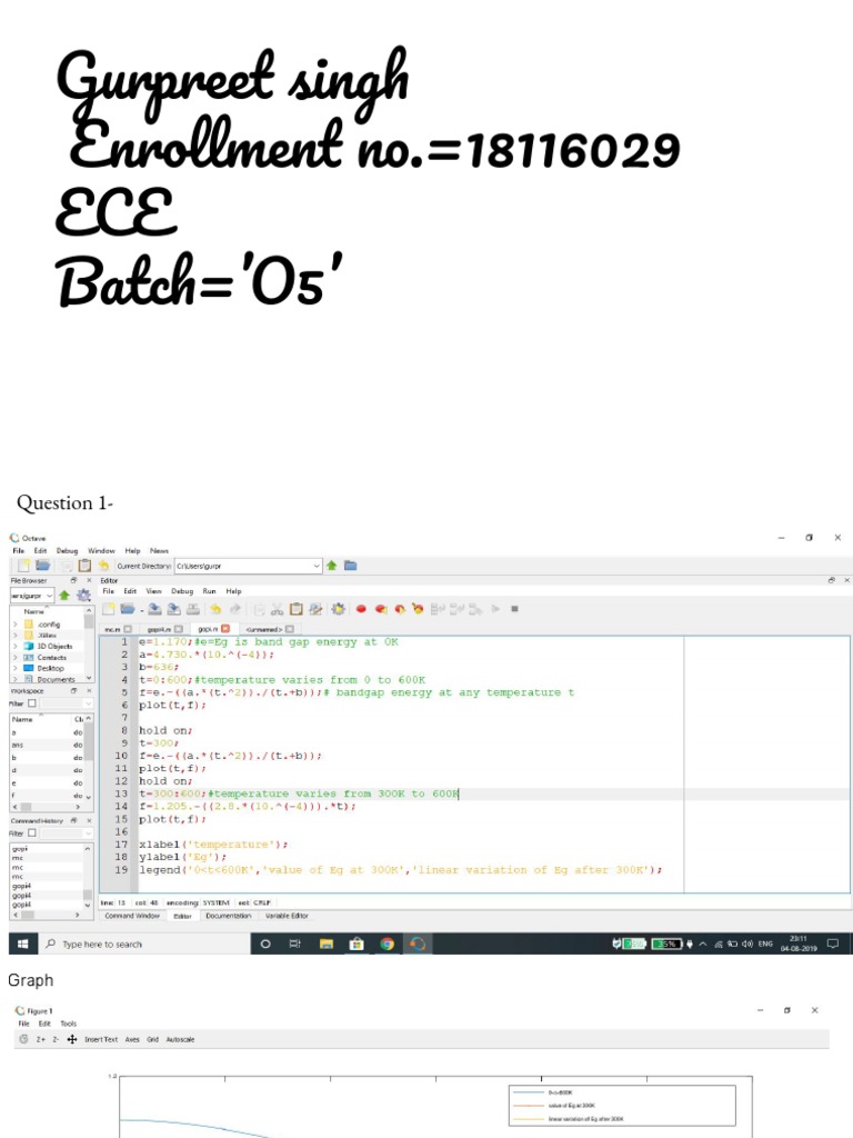 Code and Plots | PDF