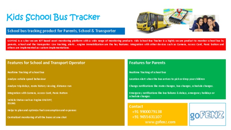 Kids School Bus Tracker: School Bus Tracking Product For Parents ...