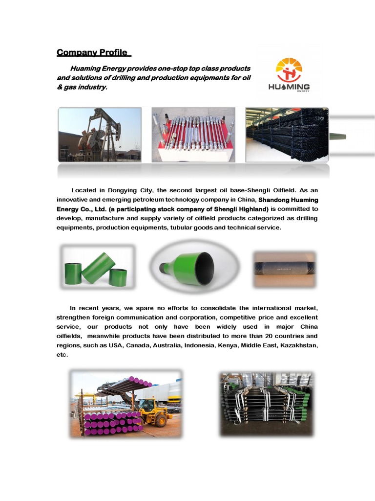 Company Profile - Huaming Energy | PDF