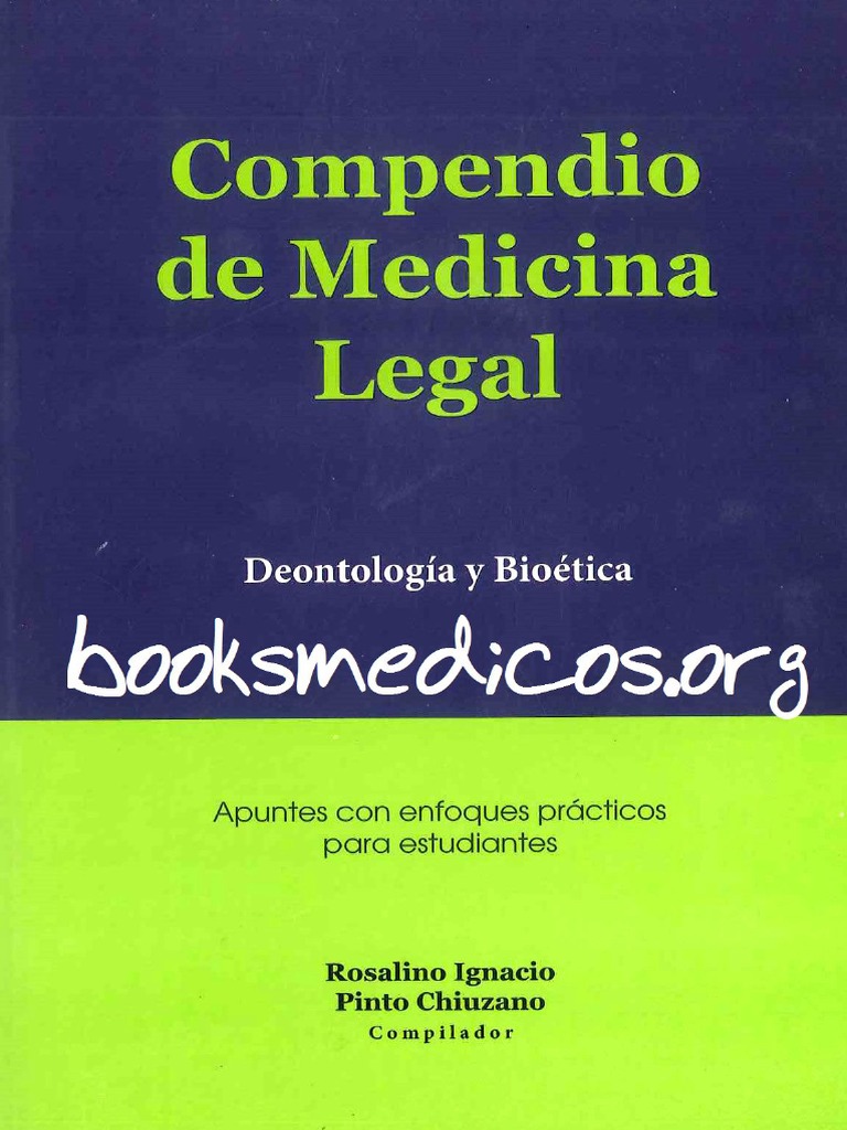 Compendio De Medicina Legal Pdf Pdf Bioética Moralidad