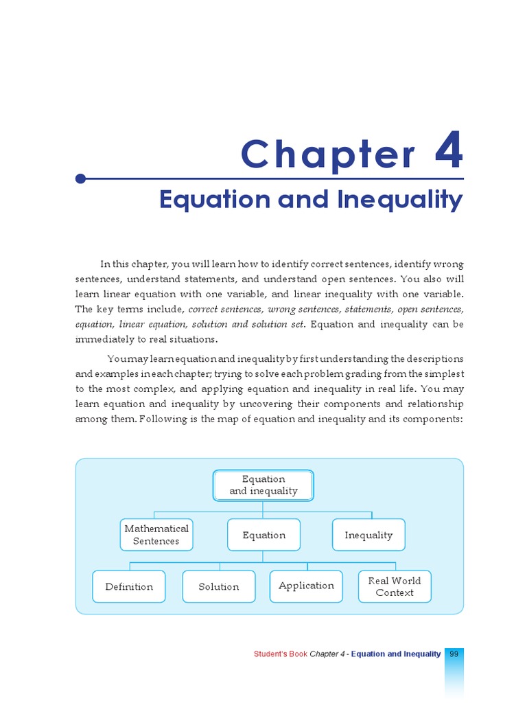 MTK Chapter 4 | PDF | Inequality (Mathematics) | Equations