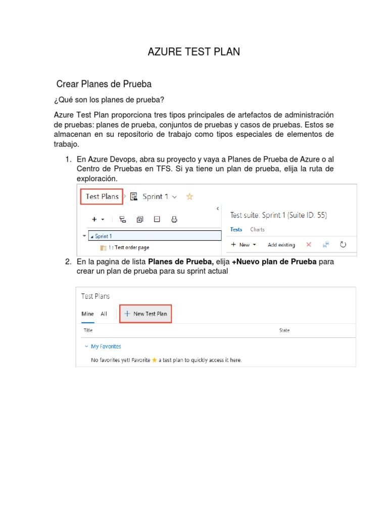 Azure Test Plan | PDF | Informática | Software