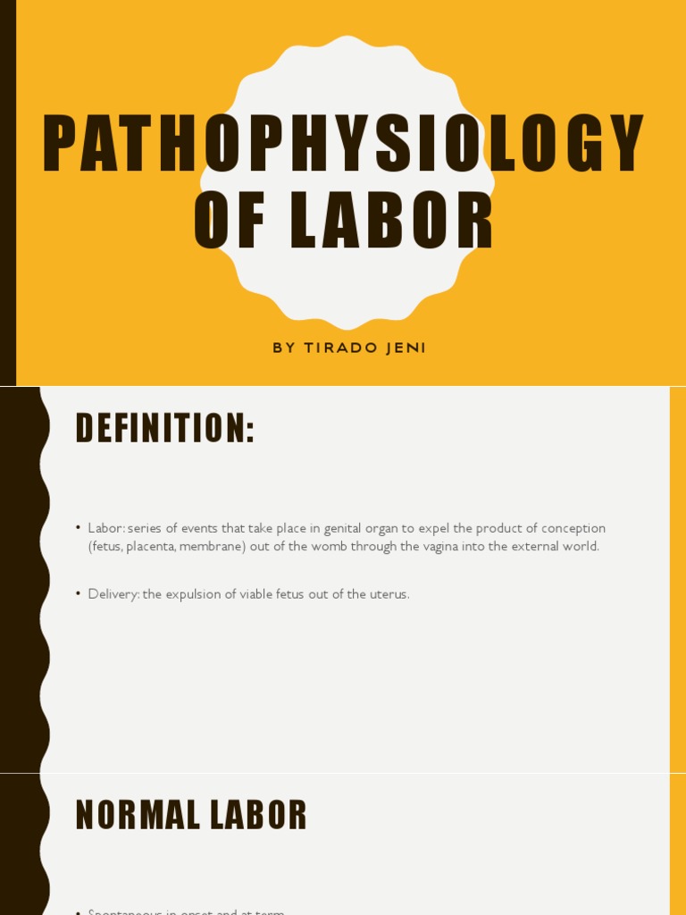 Pathophysiology of Labor | PDF | Wellness