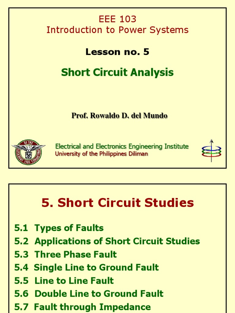 Short Circuit Analysis | Download Free PDF | Electronics | Physics