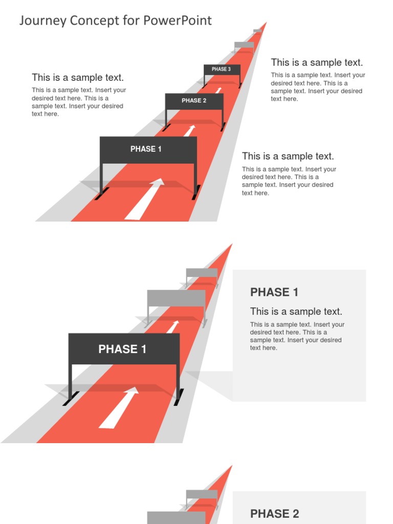 Journey Concept For Powerpoint: This Is A Sample Text. This Is A Sample ...