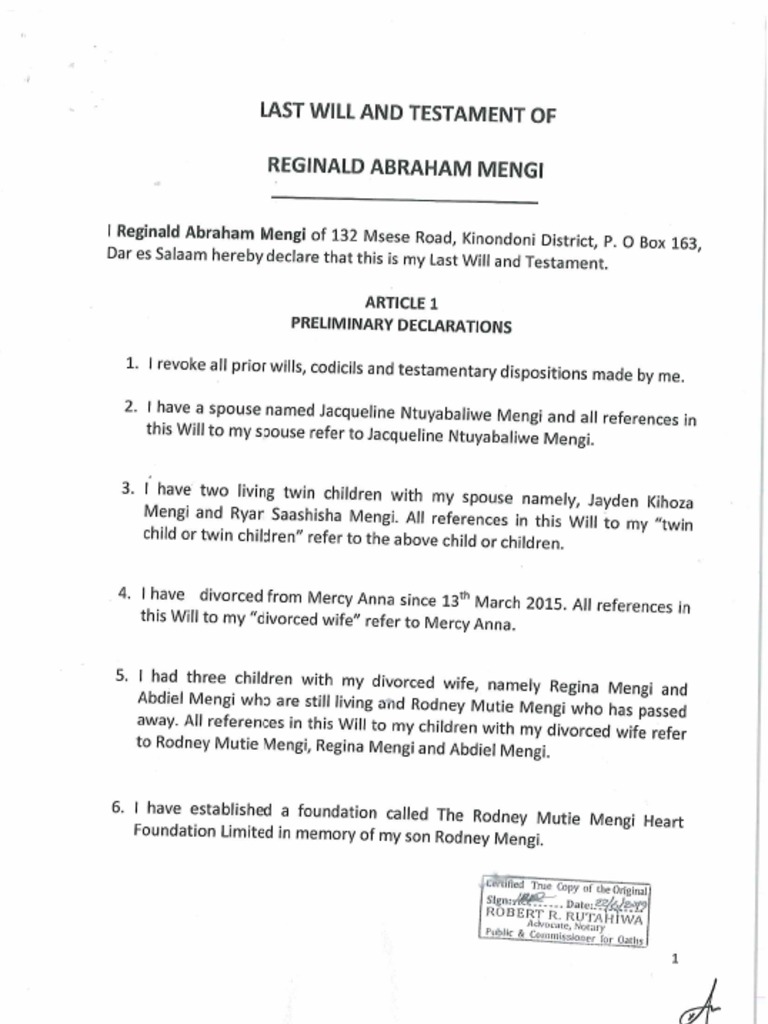 Wosia Wa Mengi | PDF