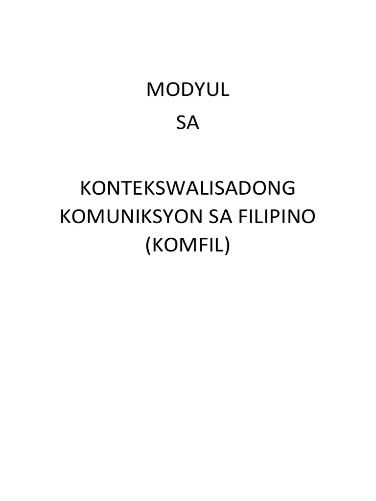 Module in Komfil
