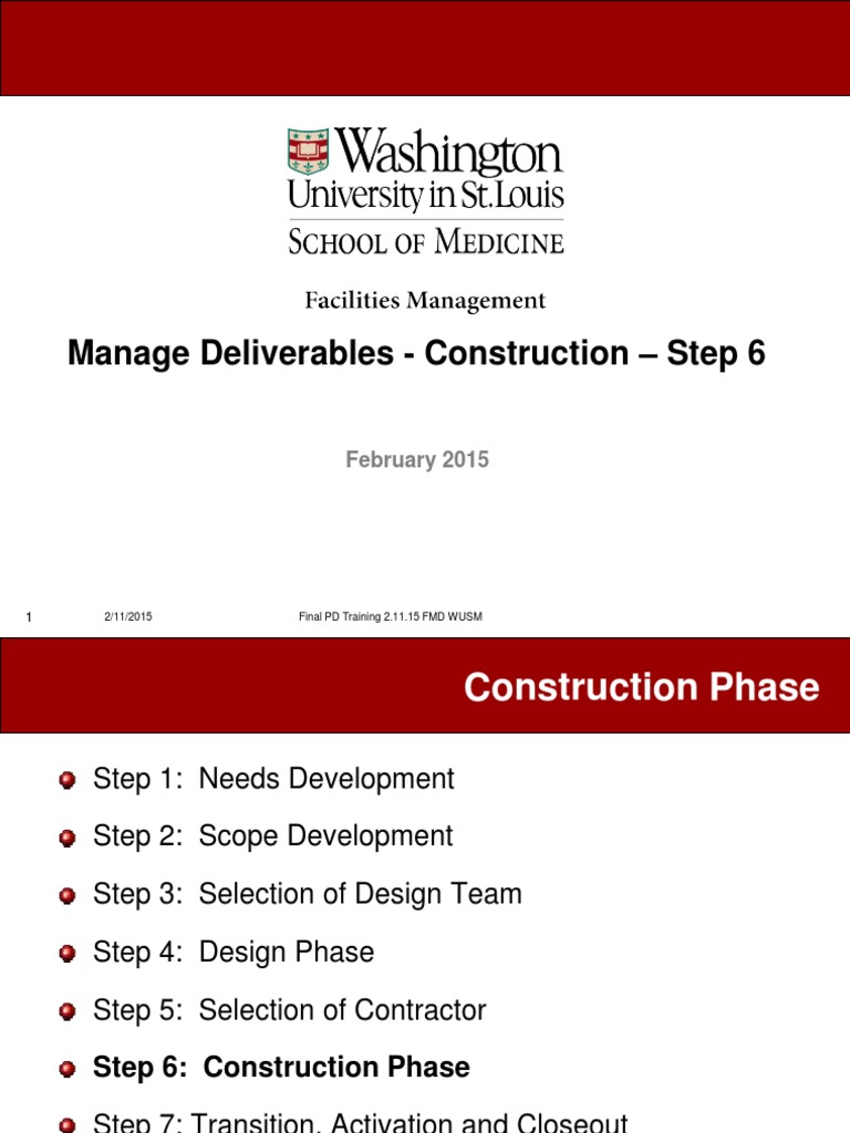 Deliverables in Construction | PDF | General Contractor | Verification ...