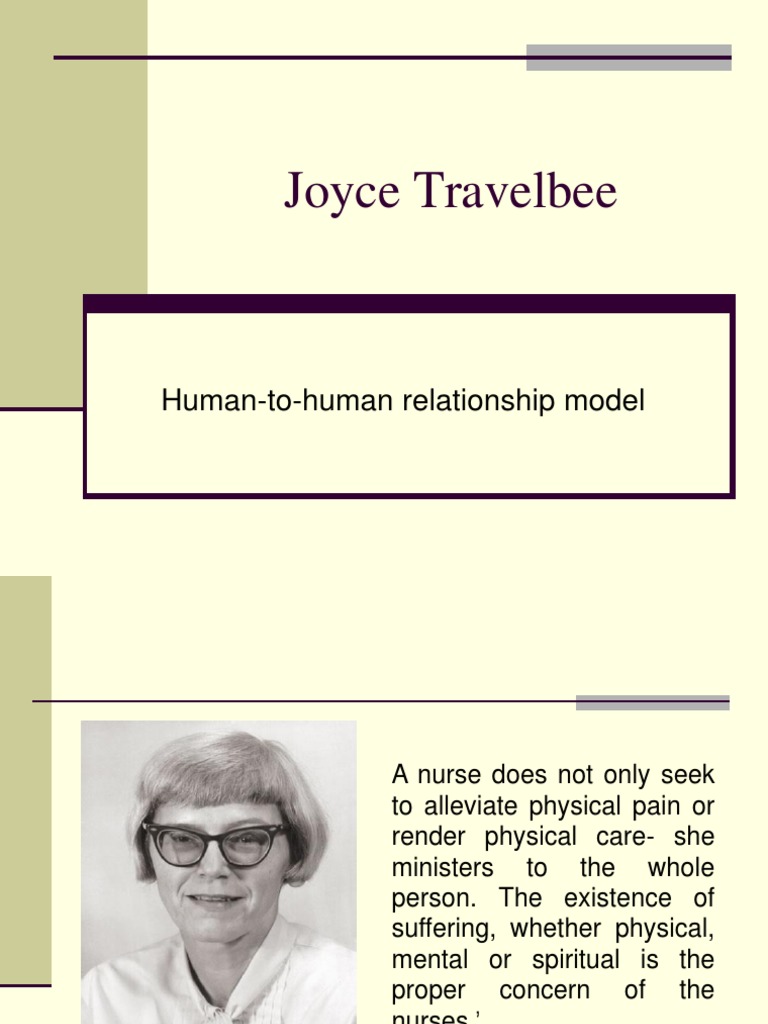 Joyce Travelbee's Nursing Theory Explained | PDF | Psychiatric And ...
