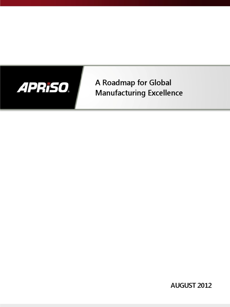 Roadmap To Global Manufacturing Pdf Business Process Management