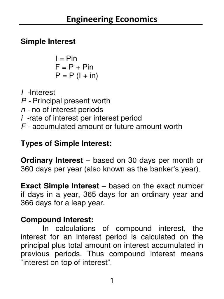 Engineering Economics | PDF | Depreciation | Compound Interest