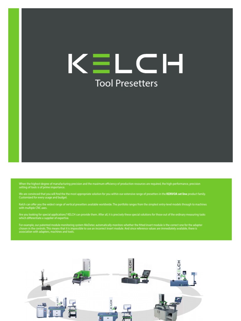 2.-Kelch Broschure Tool Presetter Englisch V01 04-2015 | PDF | Computer ...