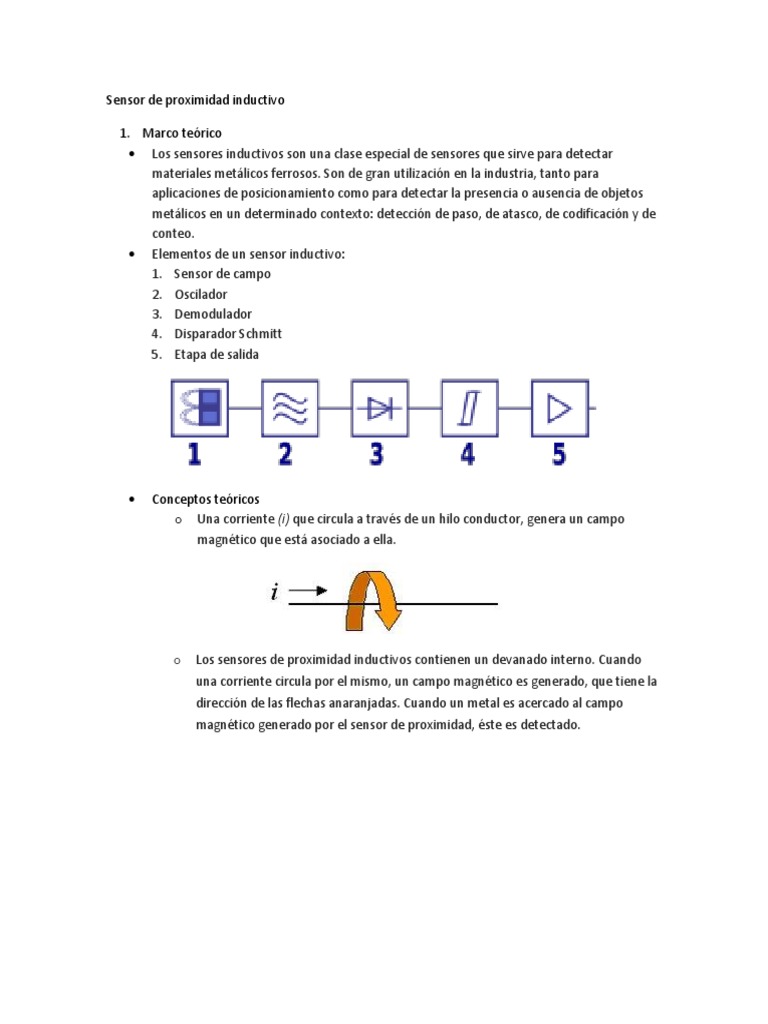 Sensor de Proximidad Inductivo y Encoder Instrumental | PDF | Inductor ...