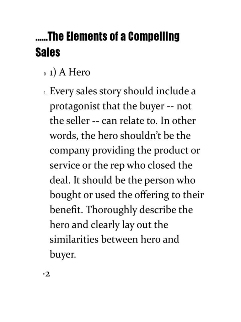 Crafting Compelling Sales Stories | PDF | Sales | Microeconomics