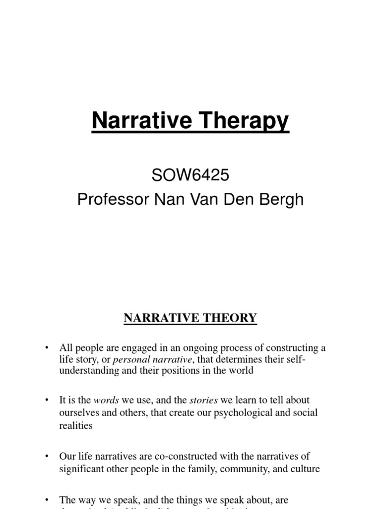 Narrative Therapy | PDF | Narrative | Mediation