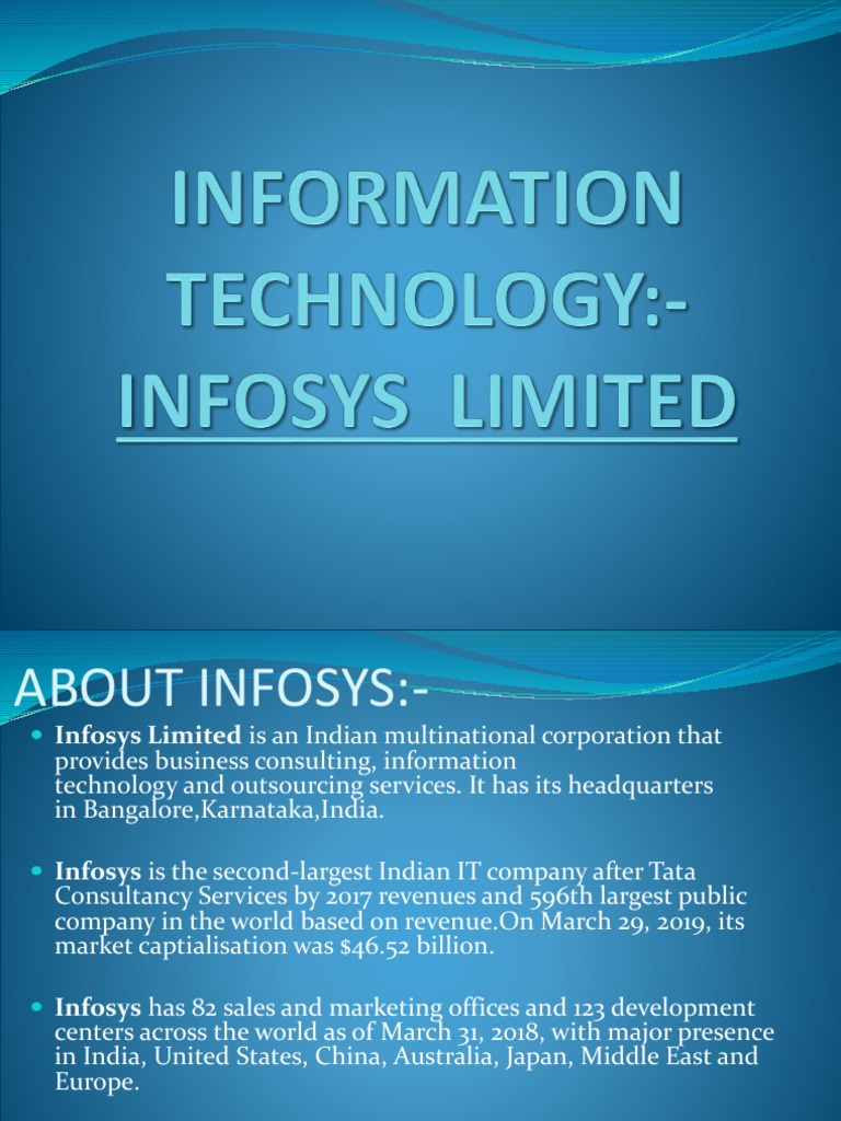 Infosys | PDF | Swot Analysis | Employment